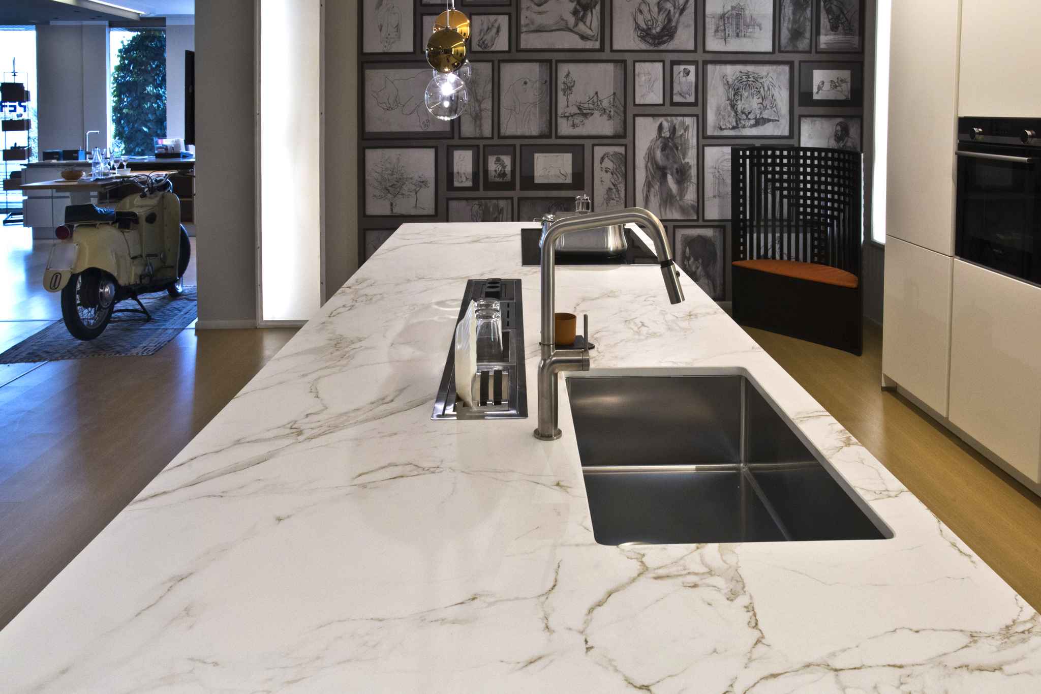 Cucina con Dekton Entzo
