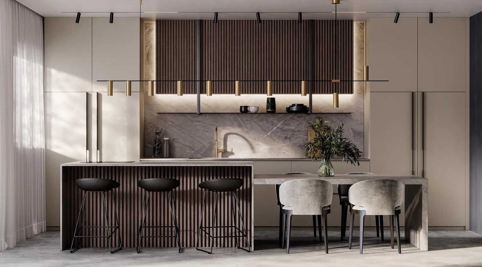 Silver kitchen