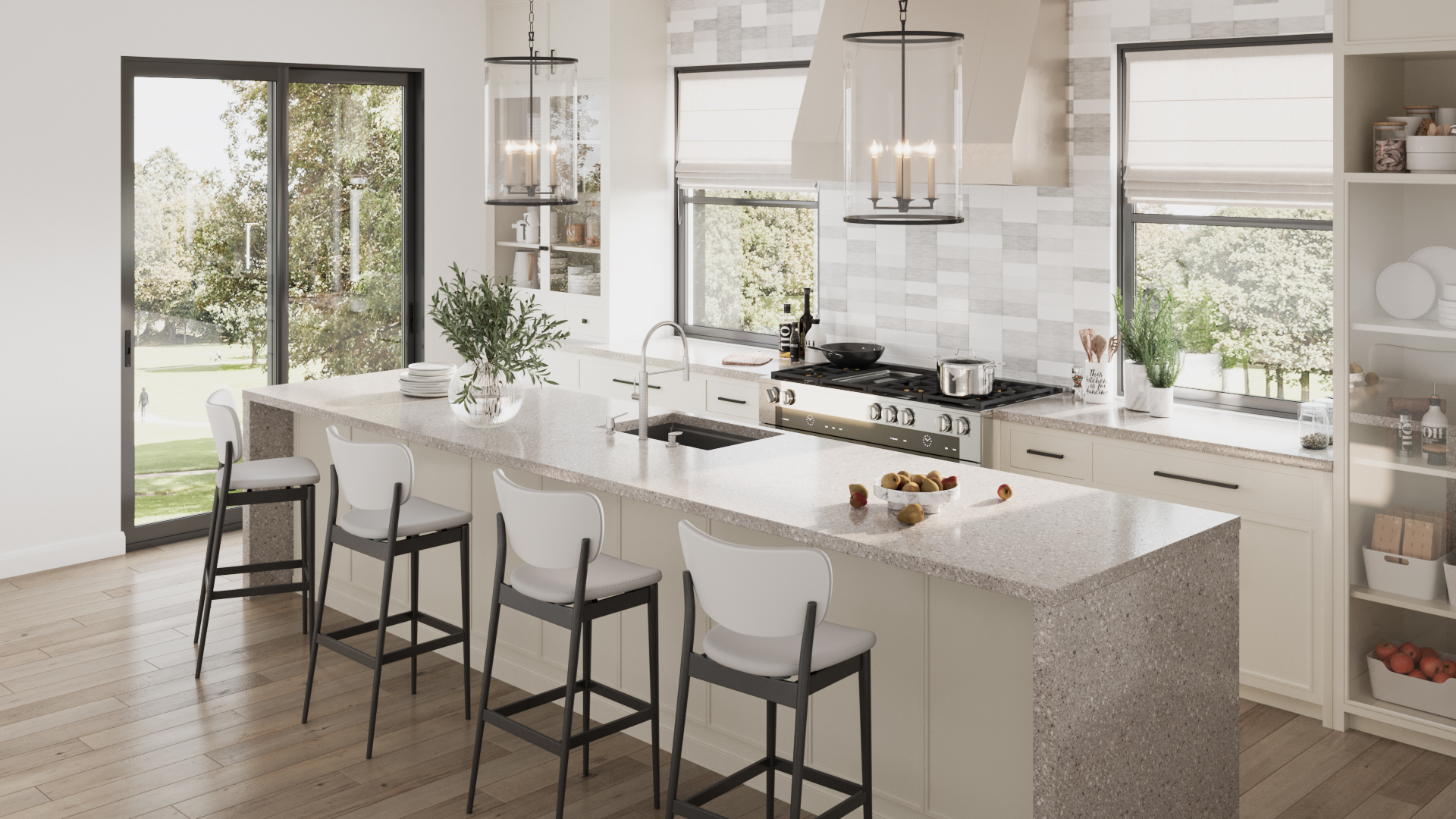 Silestone Alpina White Kitchen Countertop