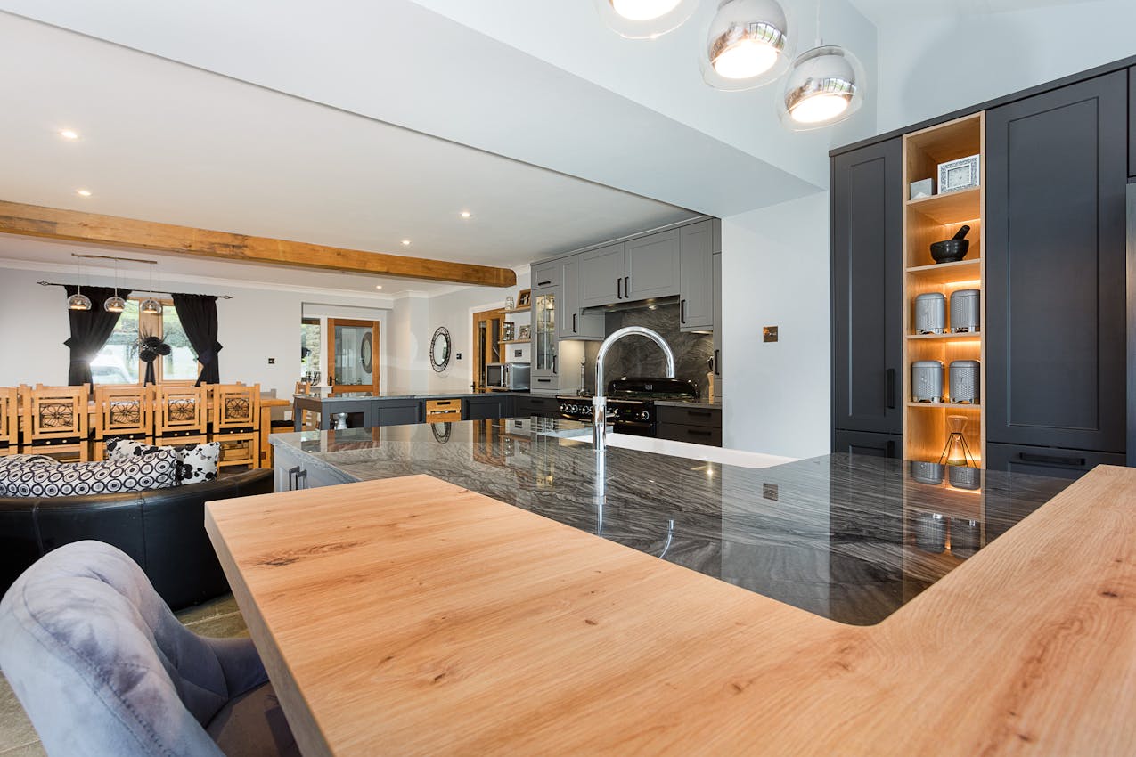 Lava Black and Agate Grey kitchen