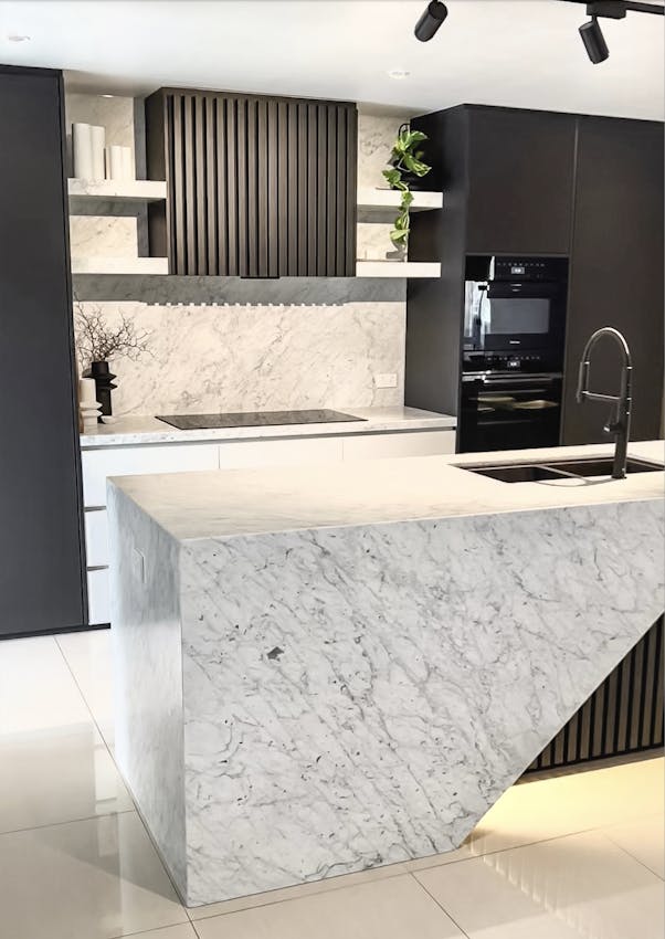 Venato Carrara Marble Kitchen